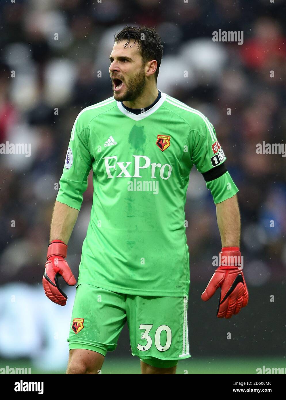 Watford goalkeeper Orestis Karnezis Stock Photo - Alamy