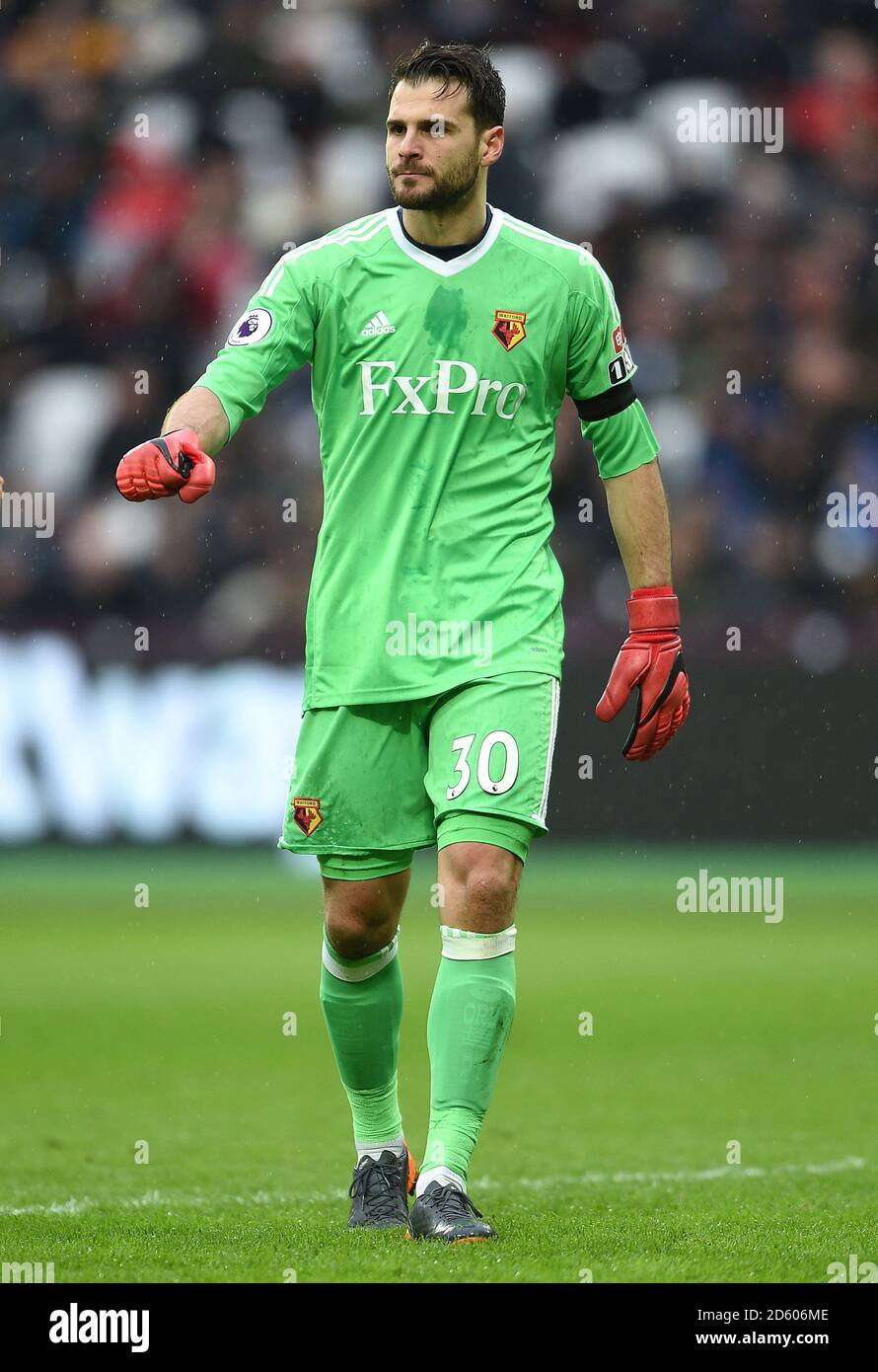 Watford goalkeeper Orestis Karnezis Stock Photo - Alamy