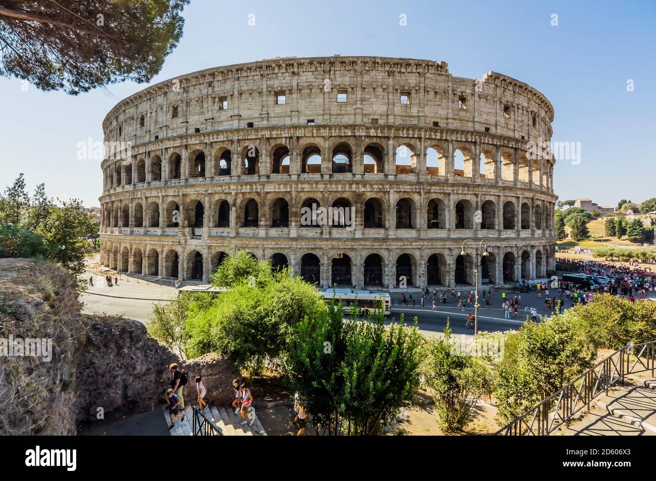 Italy, Rome, Colosseum and tourists Stock Photo - Alamy