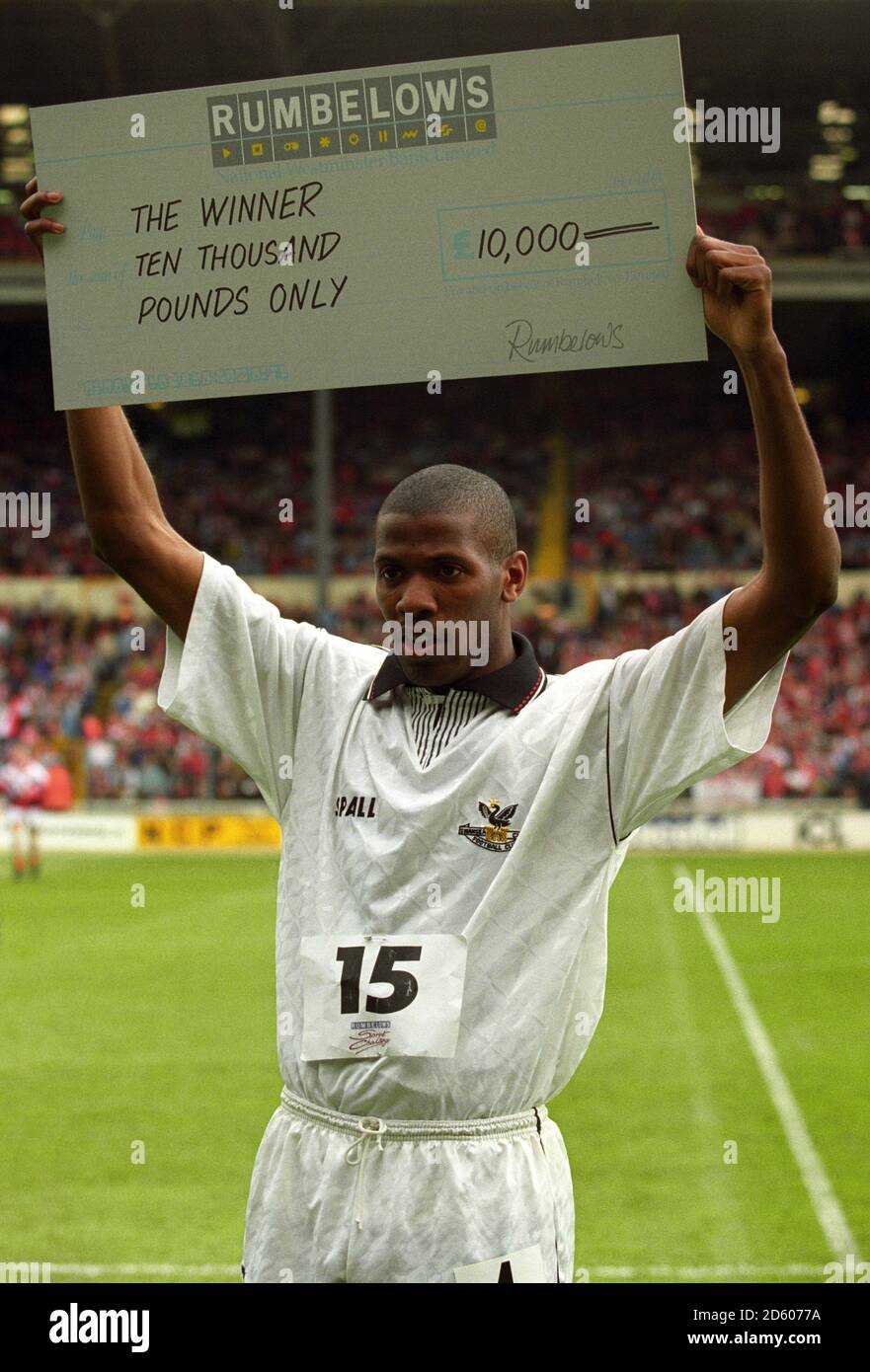 John Williams, Swansea City, winner of the Rumbelows Sprint Challenge ...