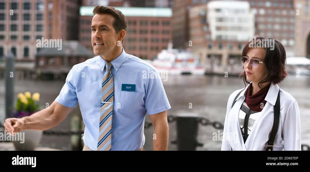 USA. Ryan Reynolds and Jodie Comer in a scene from the ©20th Century Fox new movie: Free Guy ...