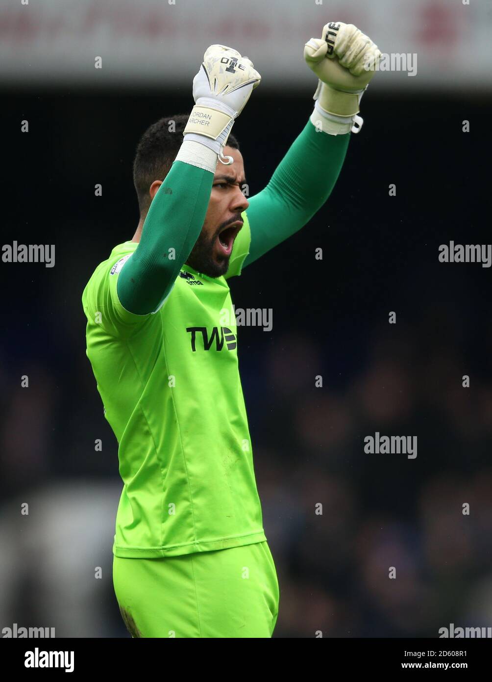 Millwall goalkeeper jordan archer hi-res stock photography and images ...