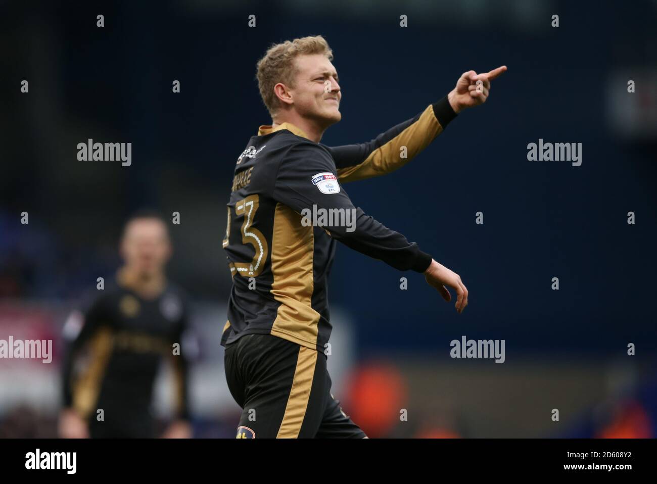 Millwall's George Saville celebrates scoring their second goal Stock ...
