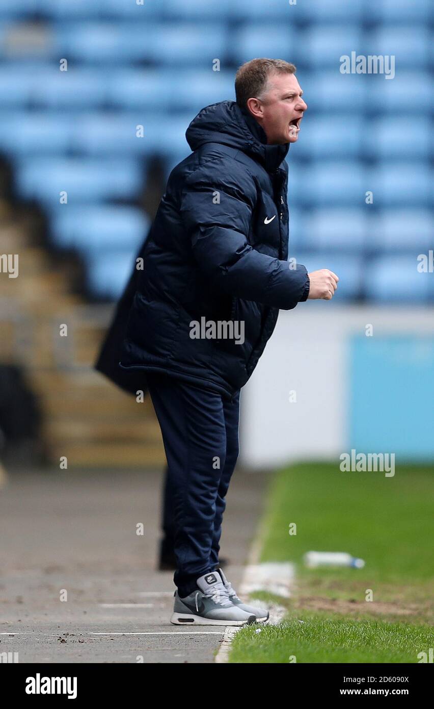 Coventry City's manager Mark Robins Stock Photo - Alamy