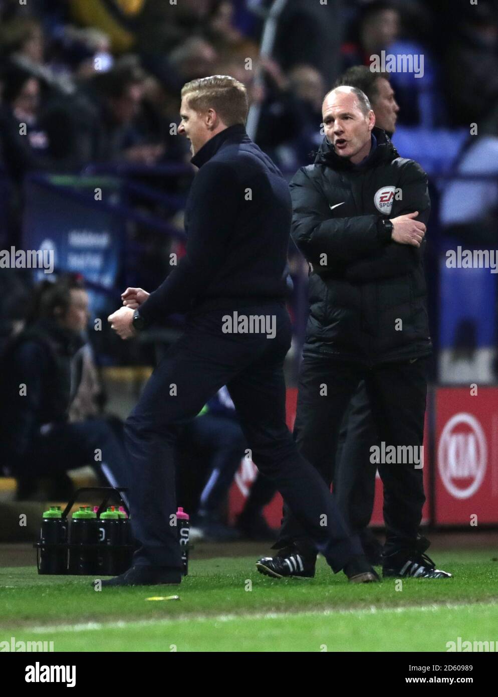 Birmingham City manager Garry Monk celebrates Stock Photo - Alamy