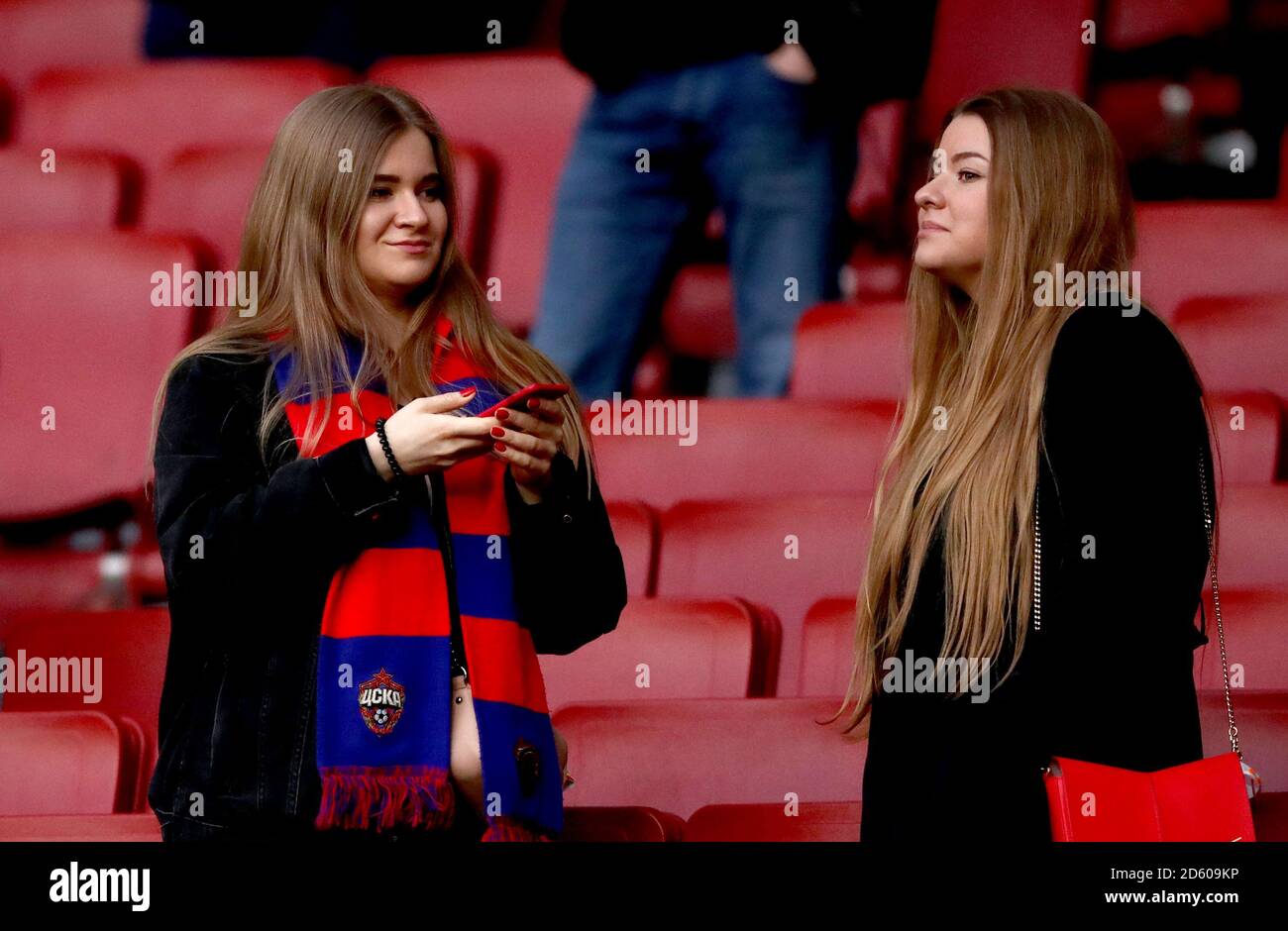 CSKA Moscow fans in the stands before the match begins Stock Photo - Alamy