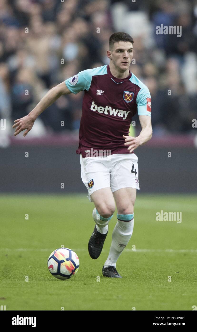 West Ham United's Declan Rice Stock Photo - Alamy