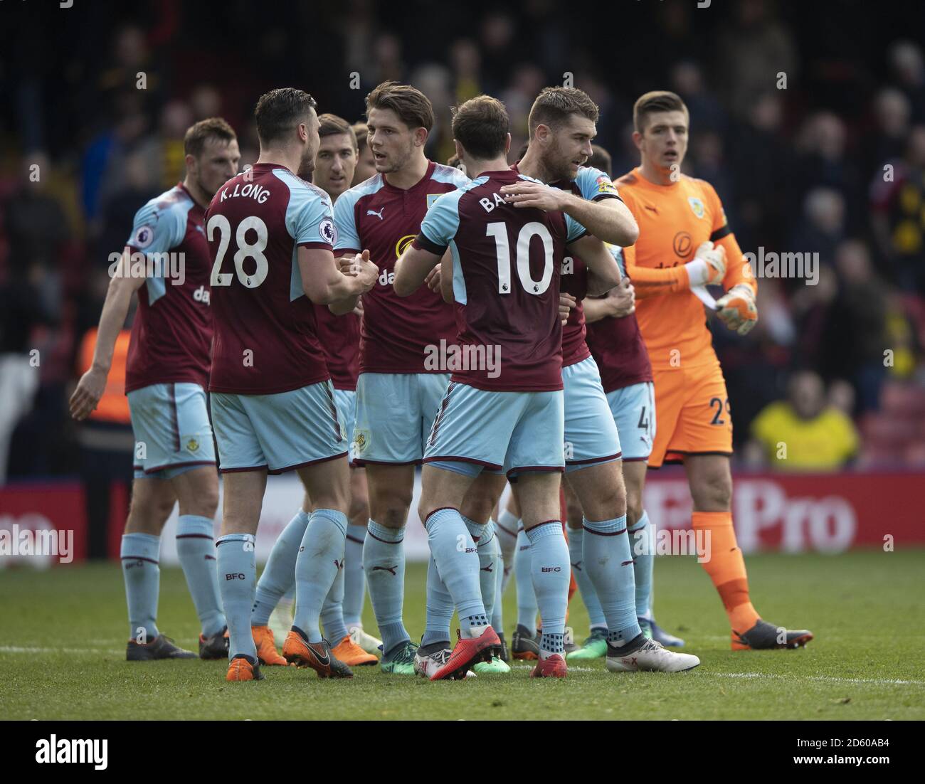 Burnley players celebrate hi-res stock photography and images - Alamy