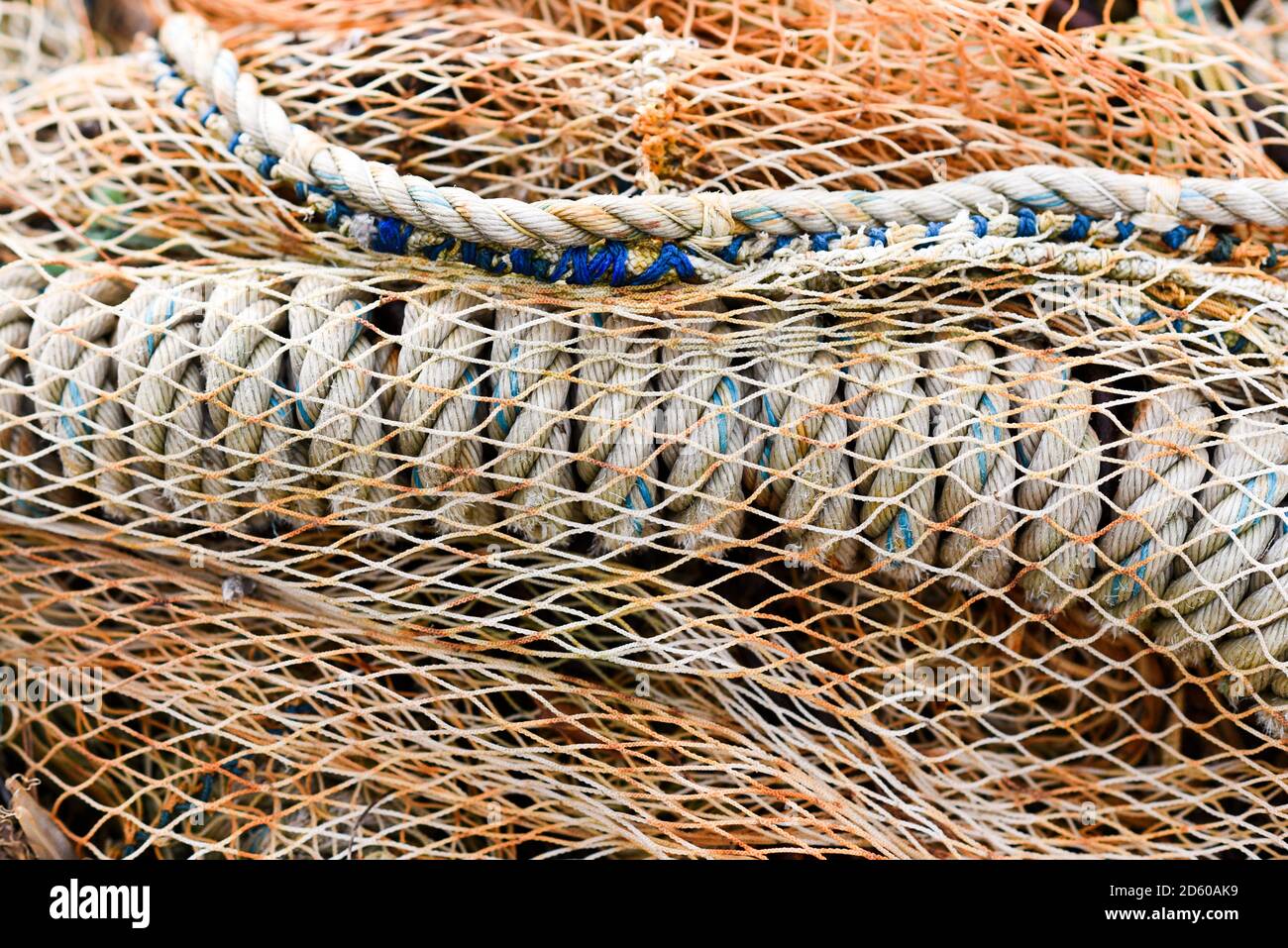 Old rustic fishing nets, fishing nets texture Stock Photo - Alamy