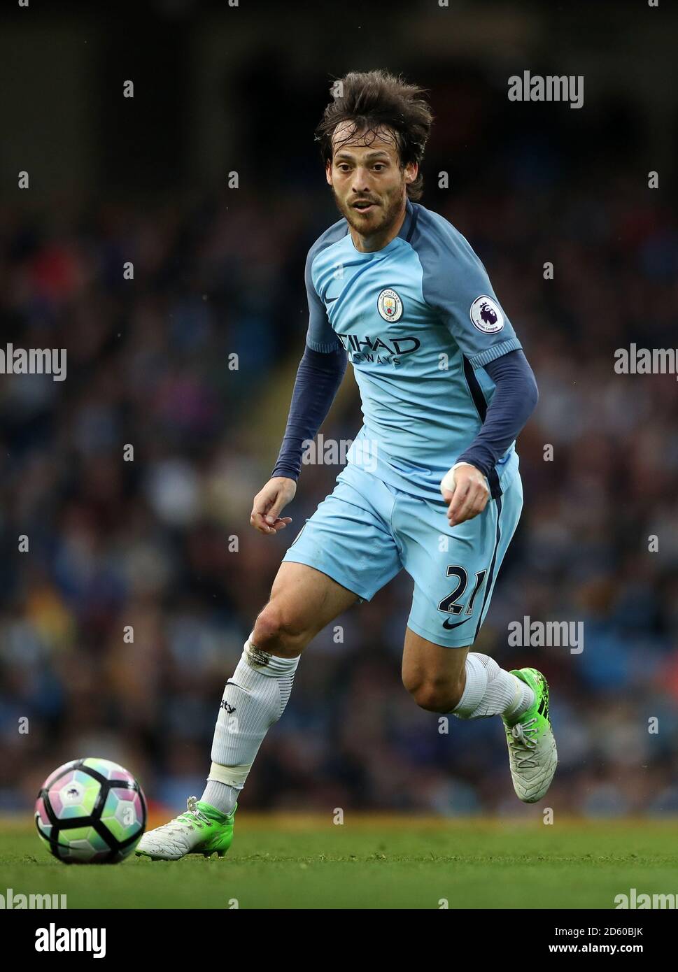 Manchester City's David Silva Stock Photo - Alamy