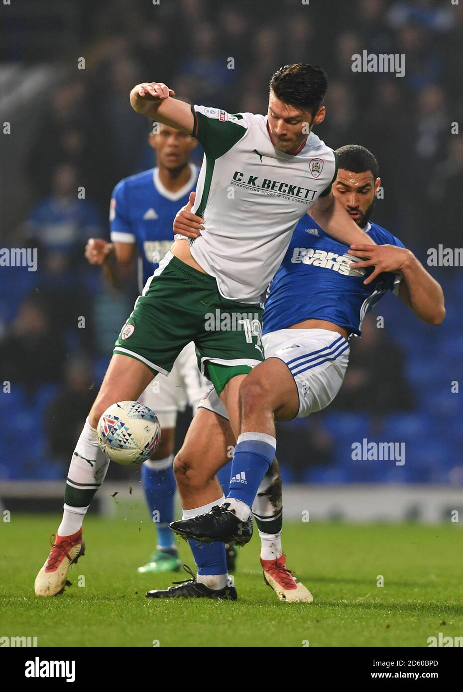 Ipswich Town's Cameron Carter-Vickers and Barnsley's Kieffer Moore ...