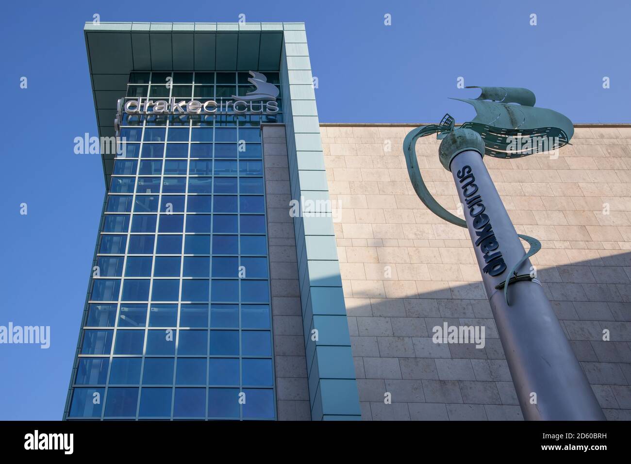 the modern drakes circus shopping complex in plymouth city centre devon ...
