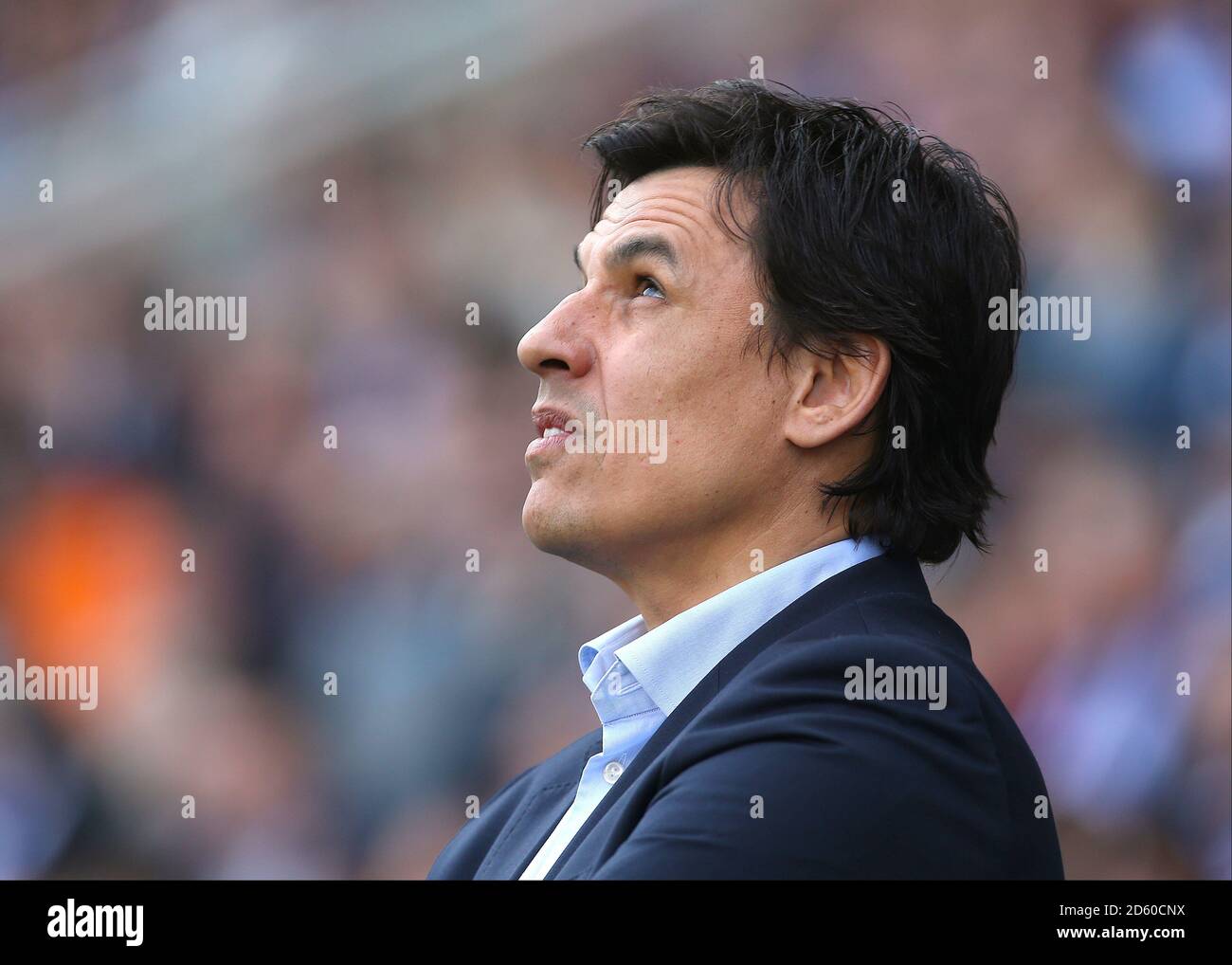 Sunderland Manager Chris Coleman prepares for kick off Stock Photo - Alamy