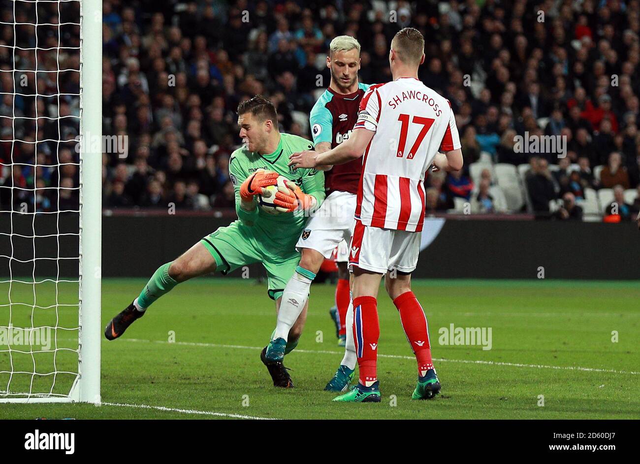 Stoke city goalkeeper marko arnautovic hi-res stock photography and ...
