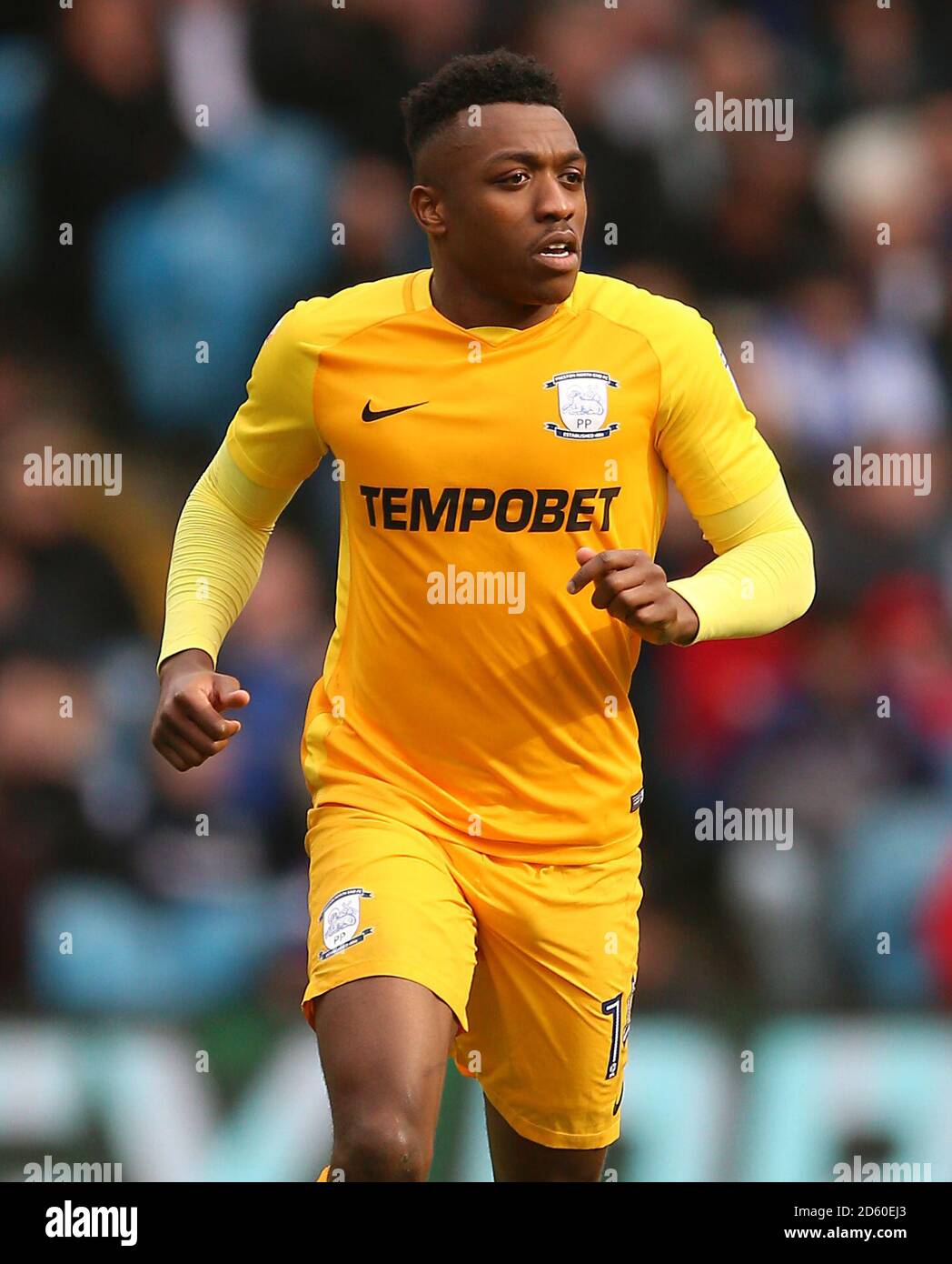 Preston North End's Darnell Fisher Stock Photo - Alamy