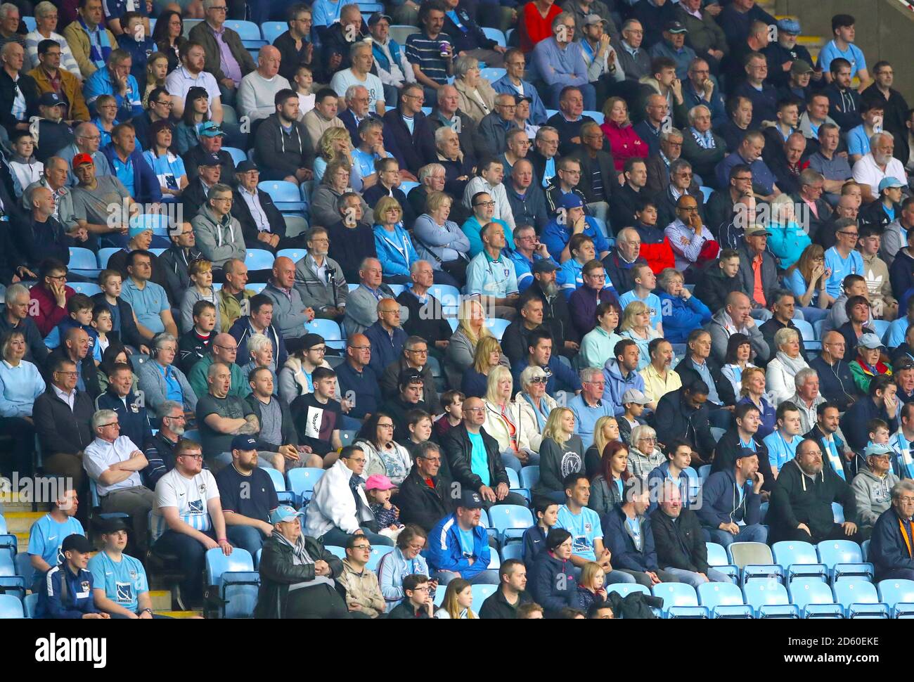 Coventry City fans in the stands Stock Photo - Alamy