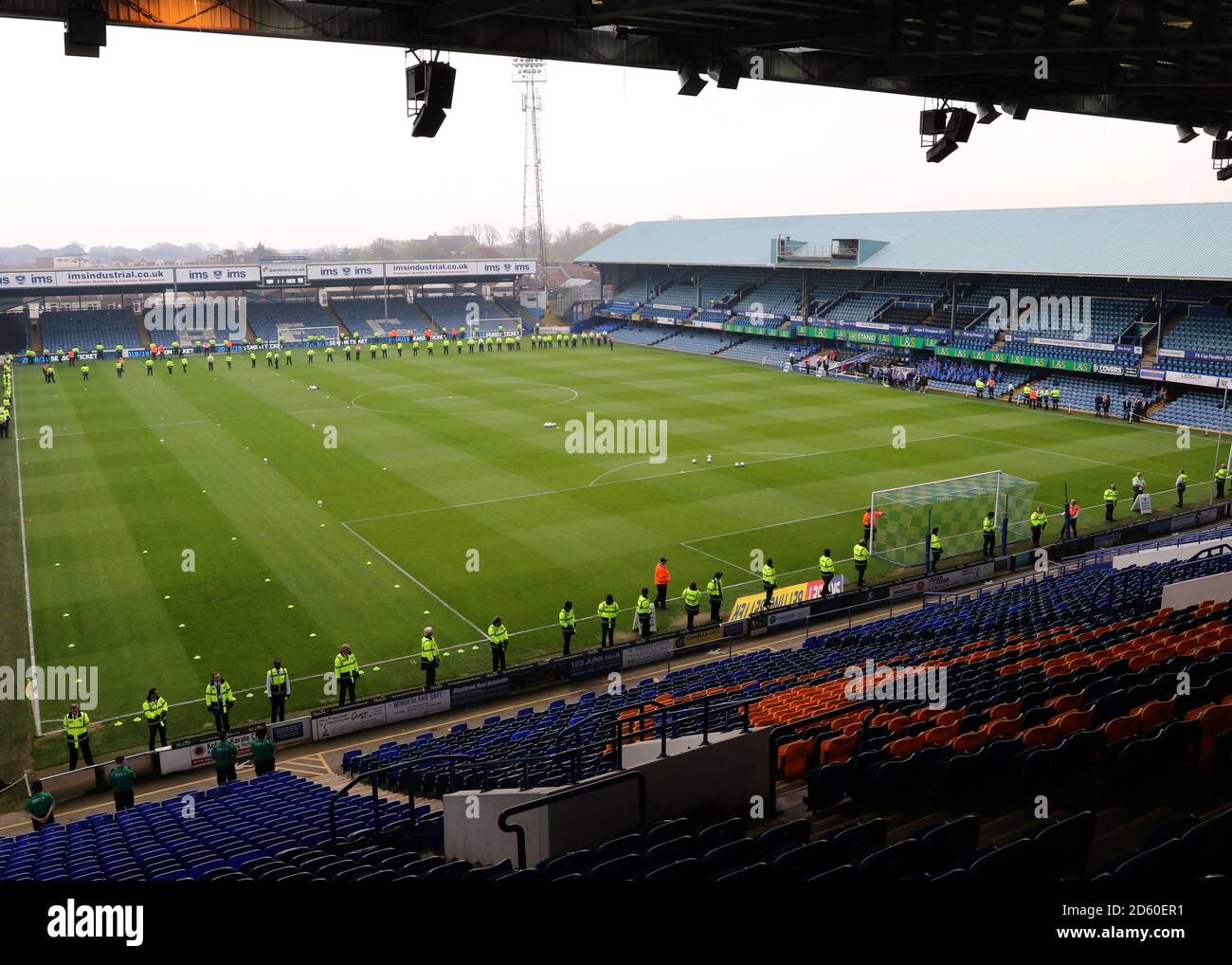 A general view of Fratton Park before kick off Stock Photo - Alamy