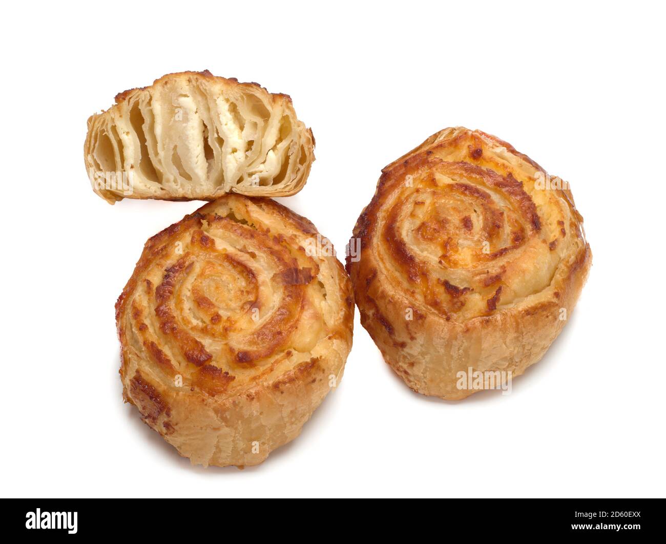 Puff pastry with cottage cheese Stock Photo - Alamy