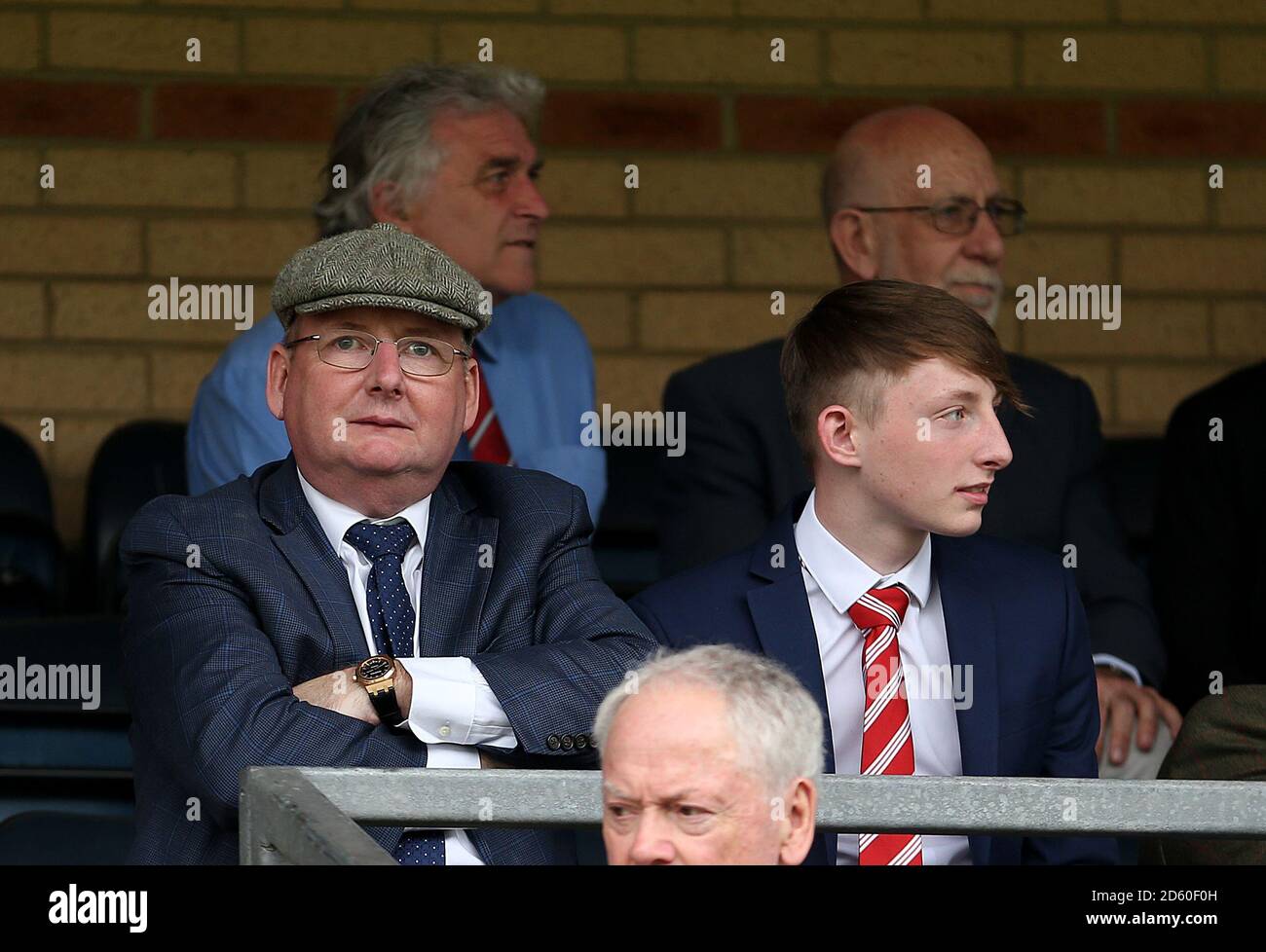 Accrington Stanley chairman Andy Holt (left Stock Photo - Alamy