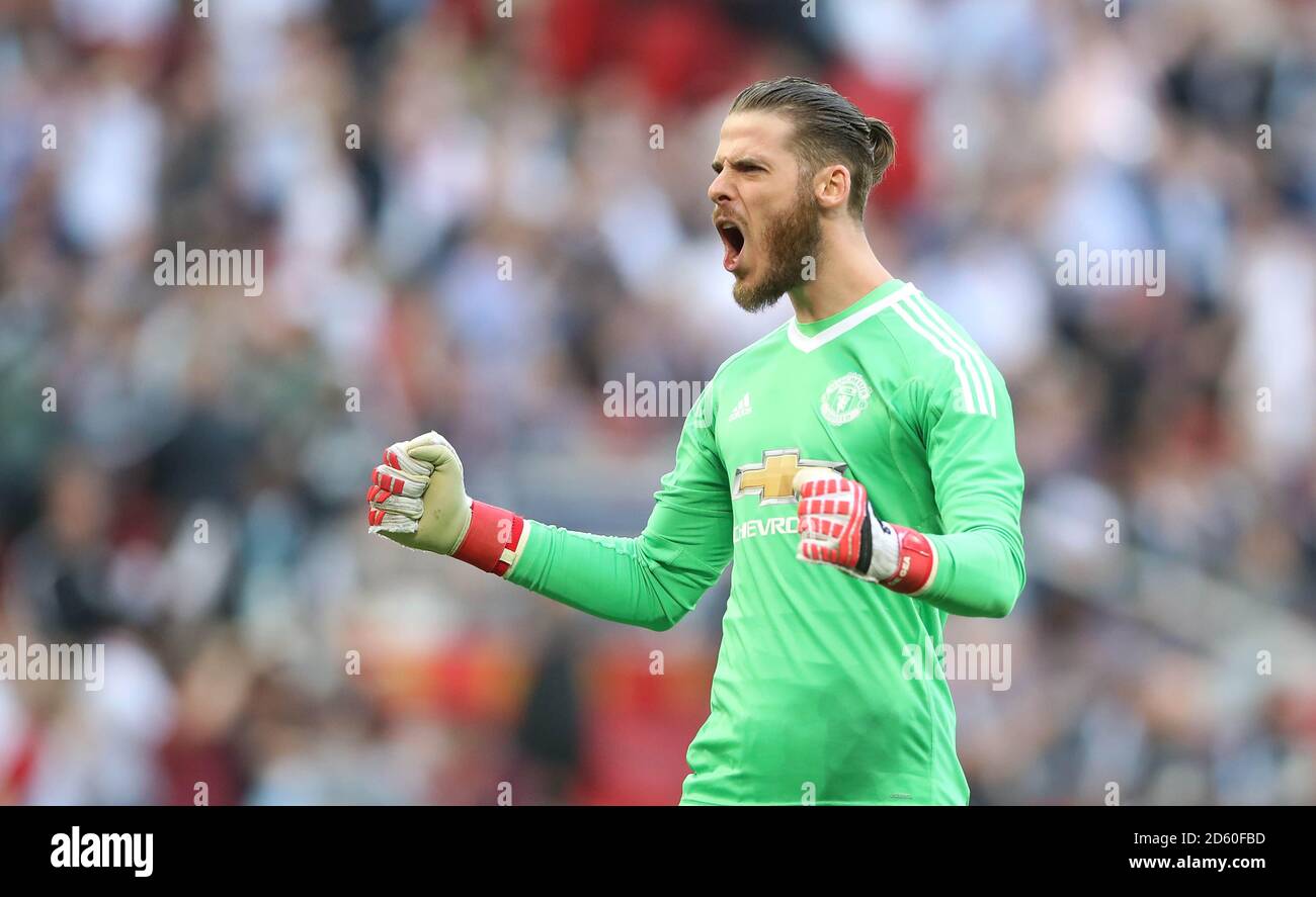 Goalkeeper david de gea celebrate hi-res stock photography and images ...
