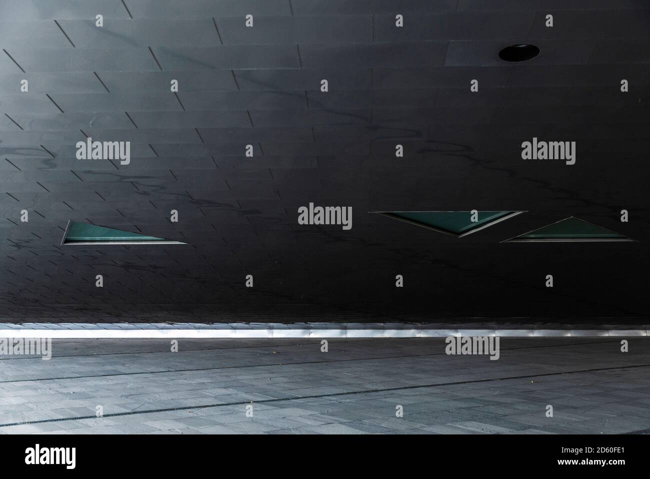 Copenhagen, Denmark - August 27, 2019: Abstract angle shot of the ...