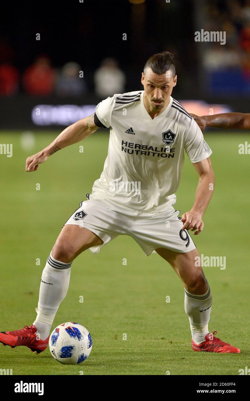 Zlatan Ibrahimovic in action during MLS game Atlanta United FC v LA ...