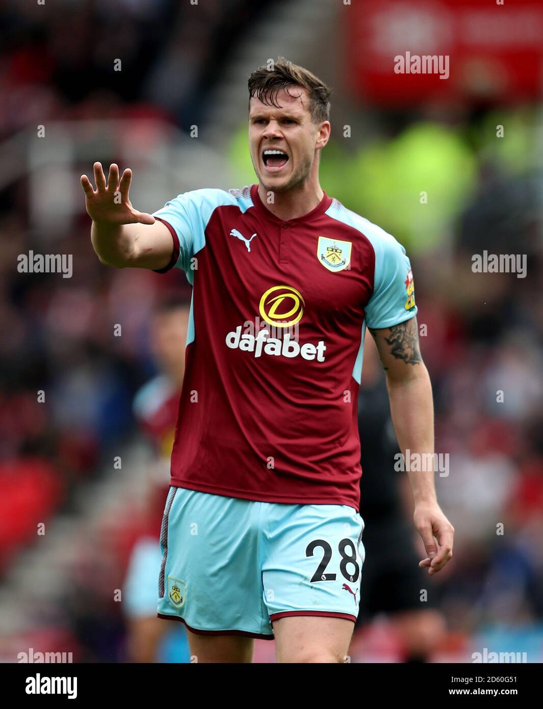 Burnley's Kevin Long Stock Photo - Alamy