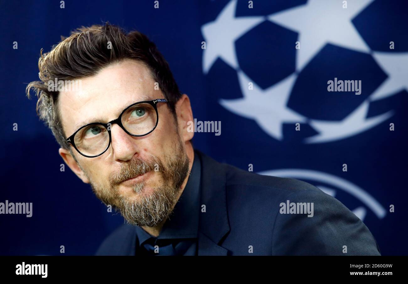 Roma coach Eusebio Di Francesco Stock Photo - Alamy