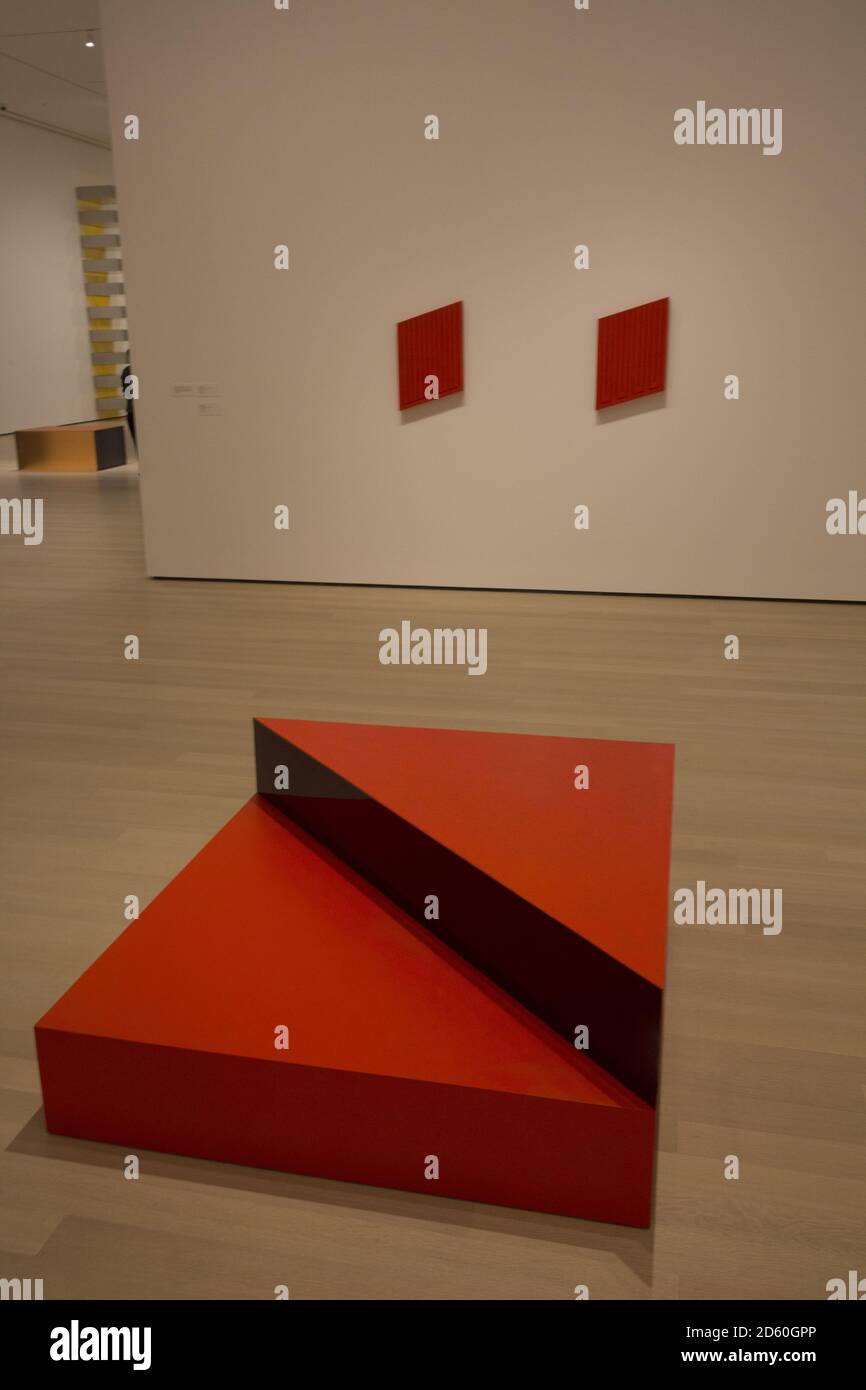 Donald Judd (1928-1994) exhibit at the Museum of Modern Art in New York ...