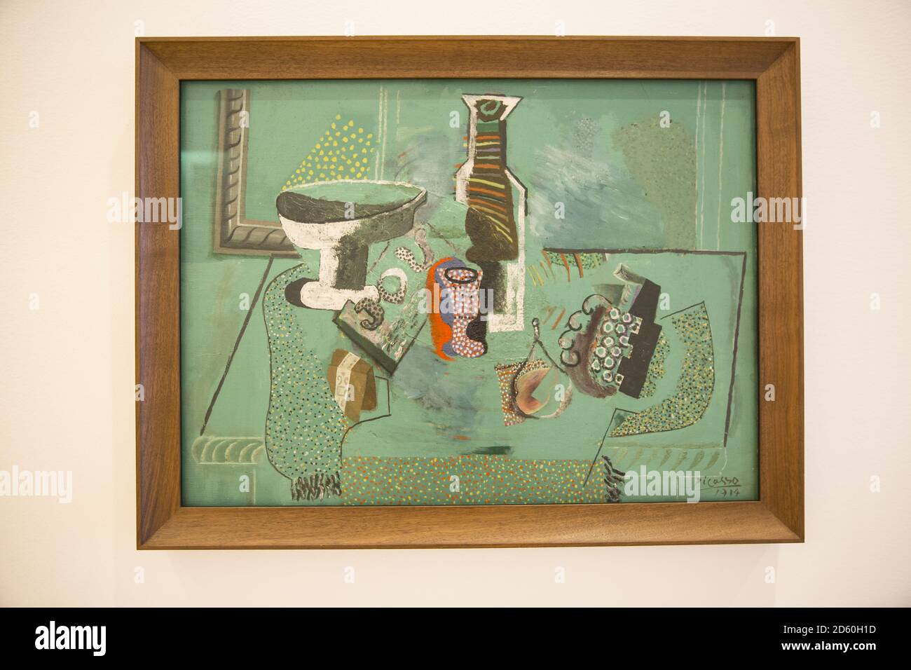 Green still Life 1914; Pablo Picasso, Spanish; 1881-1973, oil on canvas ...