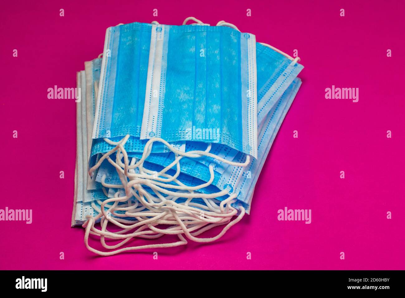 Close up and detail of medical hygienic mask, face protective surgical ...