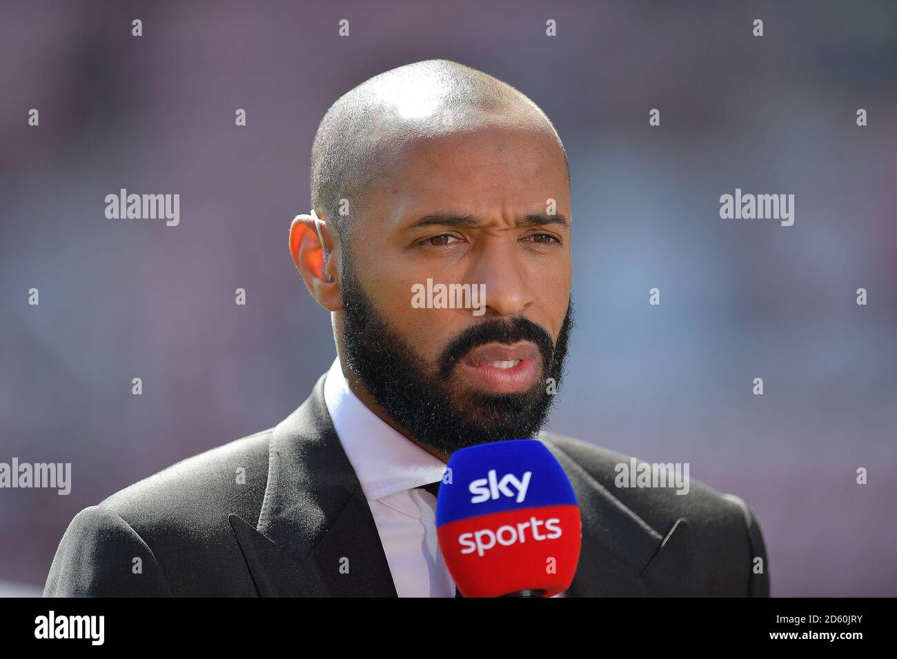 Sky Sports pundit Thierry Henry Stock Photo - Alamy