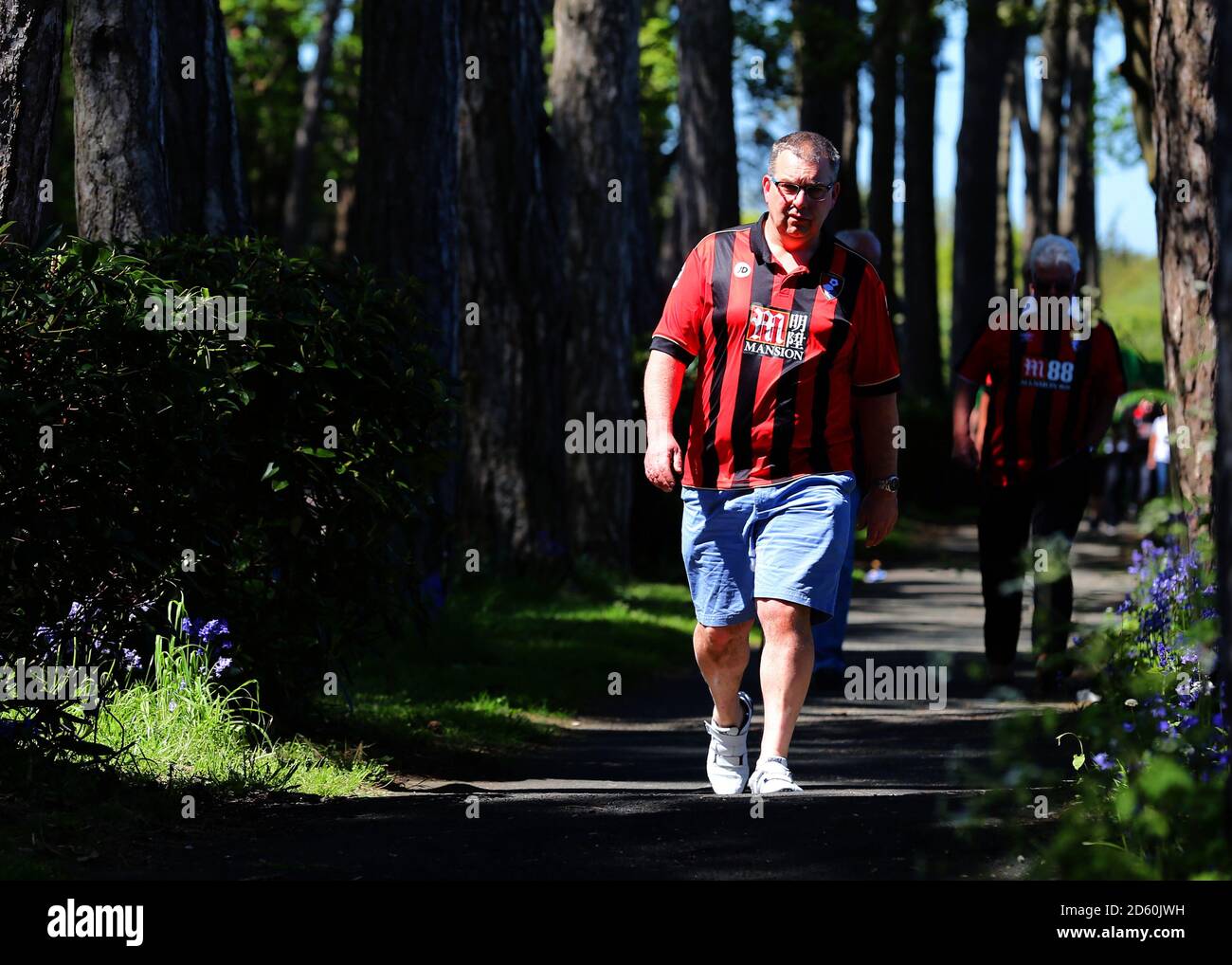 A Bournemouth fan makes his way to The Vitality Stadium Stock Photo - Alamy