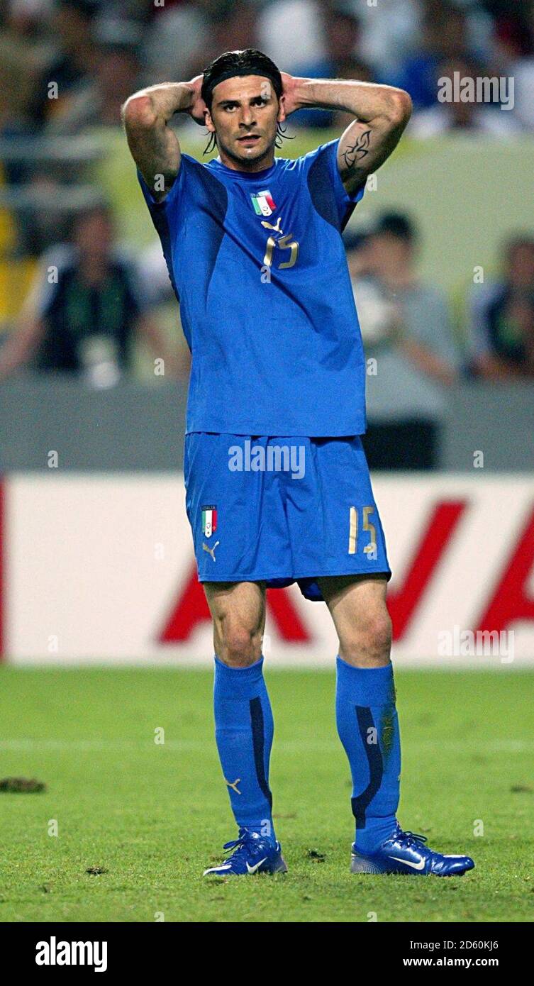 Italy's Vincenzo Iaquinta rues a missed chance Stock Photo - Alamy