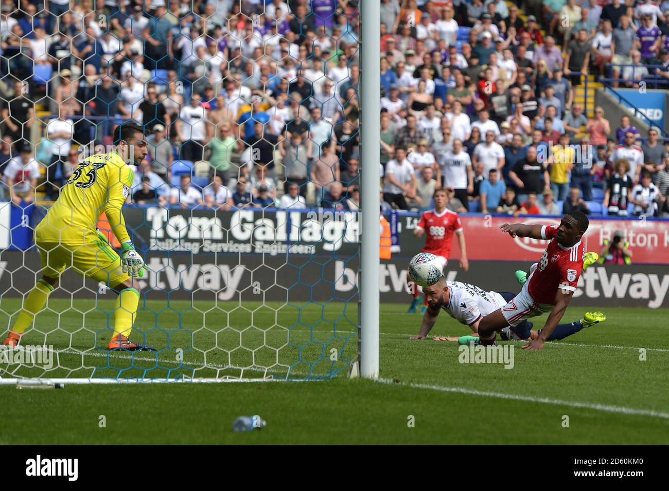 Bolton Wanderers' Aaron Wilbraham scores his side's third goal of the ...