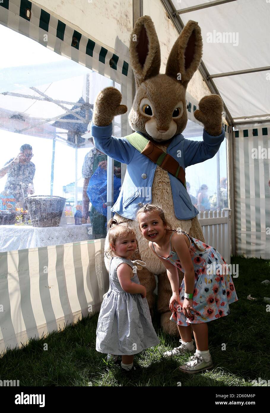 General view of kids meeting Peter the Rabbit during Kids Carnival Day ...