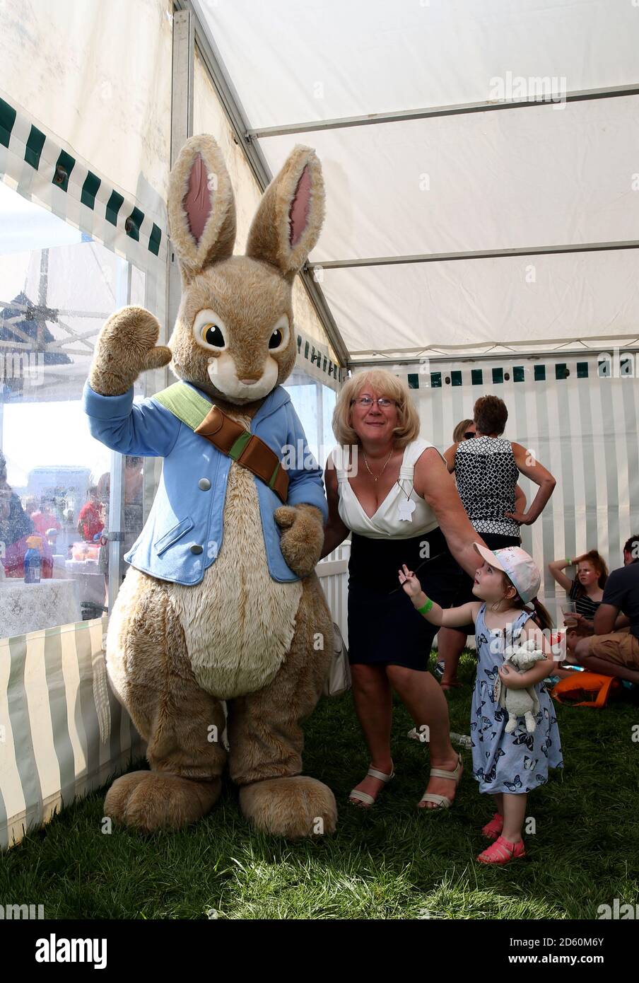 General view of kids meeting Peter the Rabbit during Kids Carnival Day ...