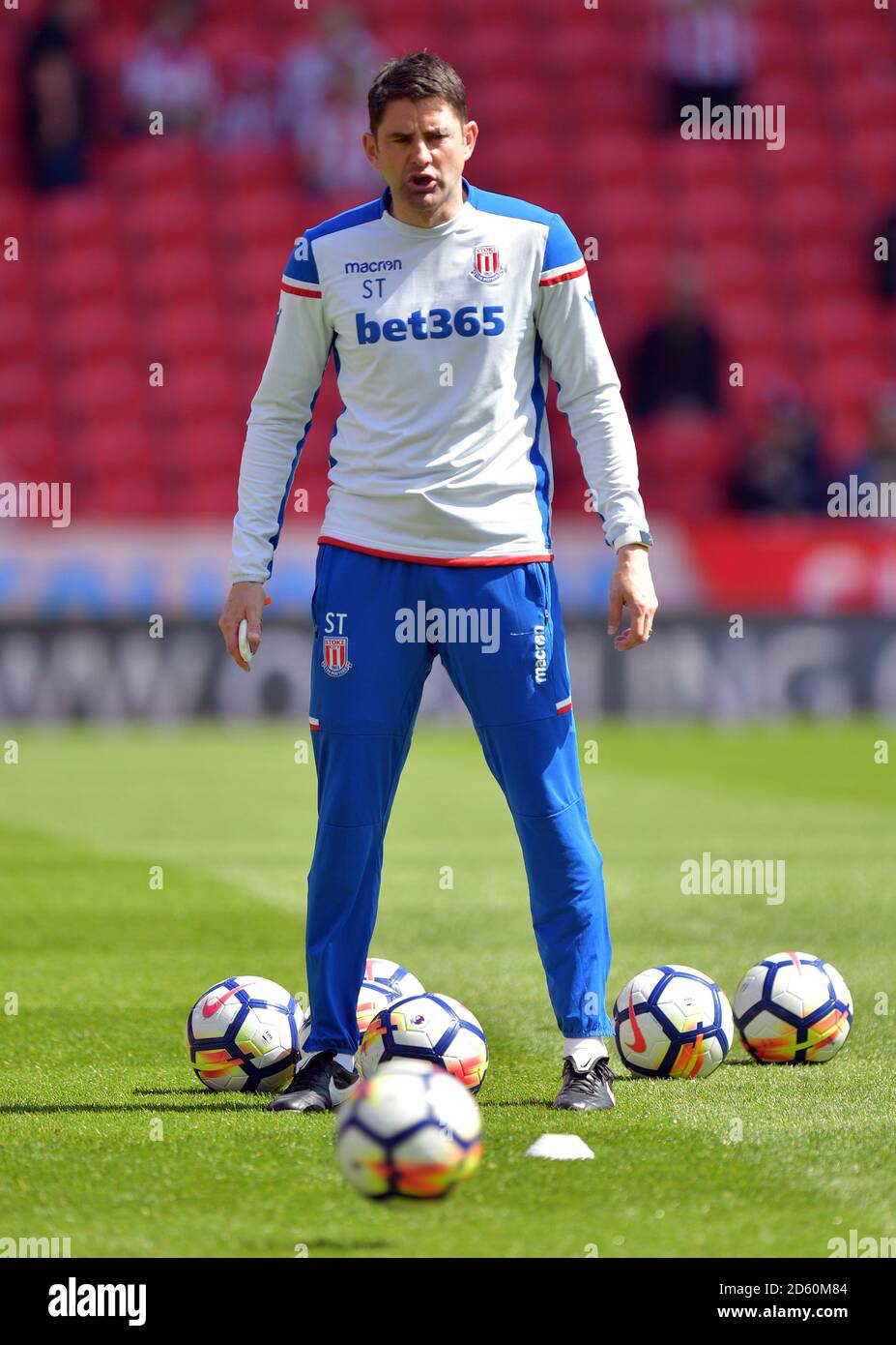 Stoke City assistant manager Stuart Taylor Stock Photo - Alamy
