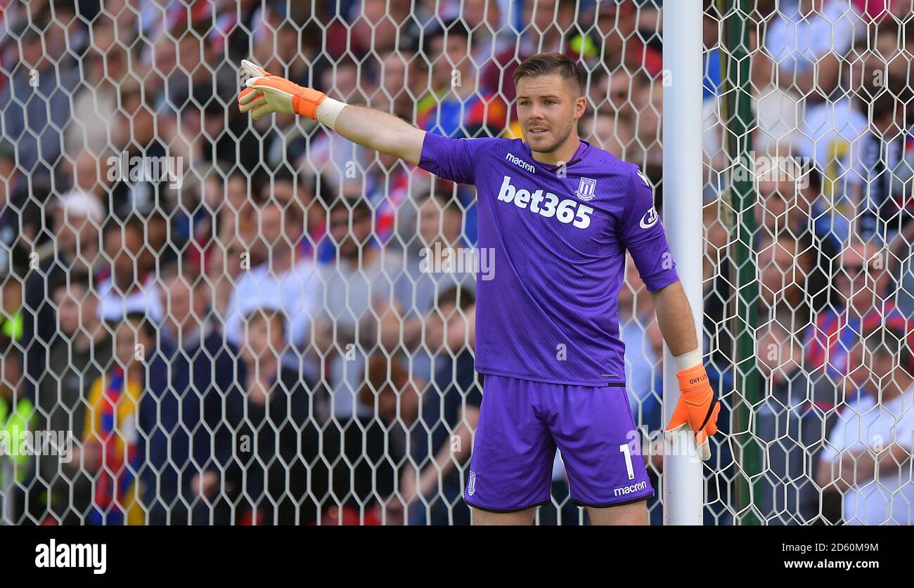 Stoke City goalkeeper Jack Butland Stock Photo - Alamy