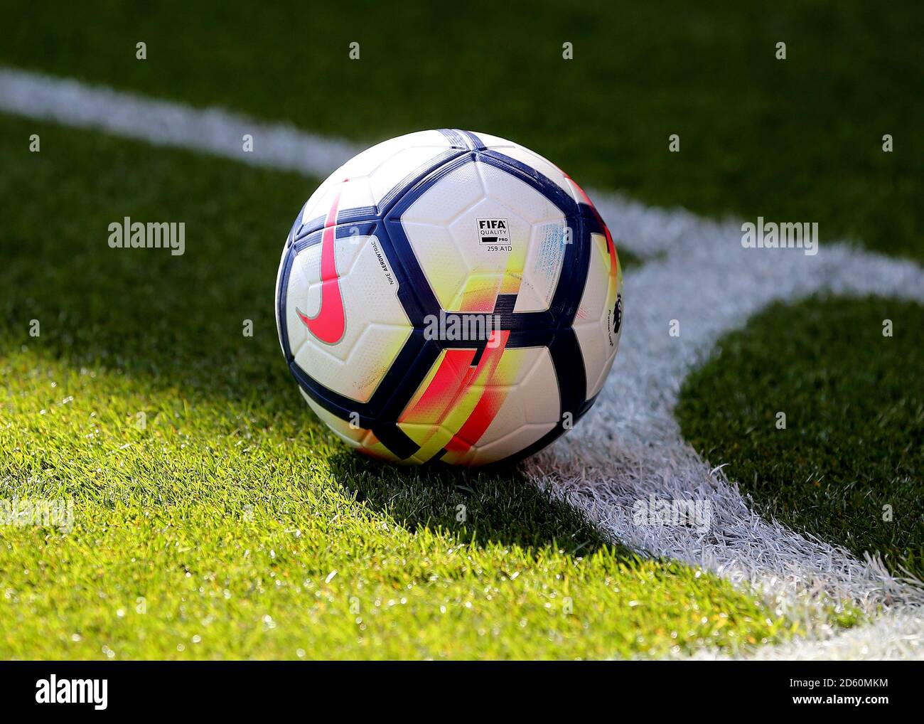 The match ball is placed for a corner Stock Photo - Alamy