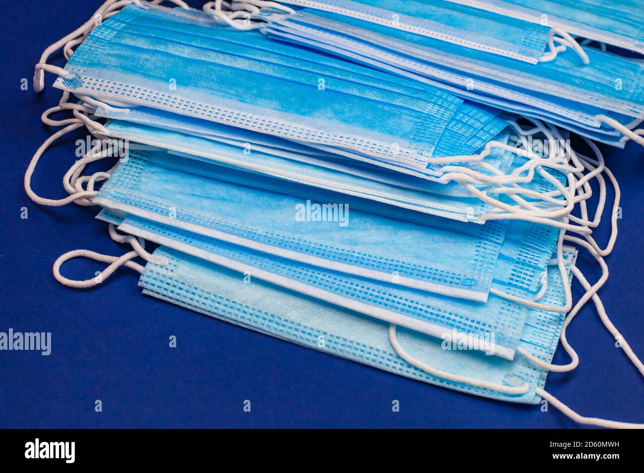 Close up and detail of medical hygienic mask, face protective surgical ...