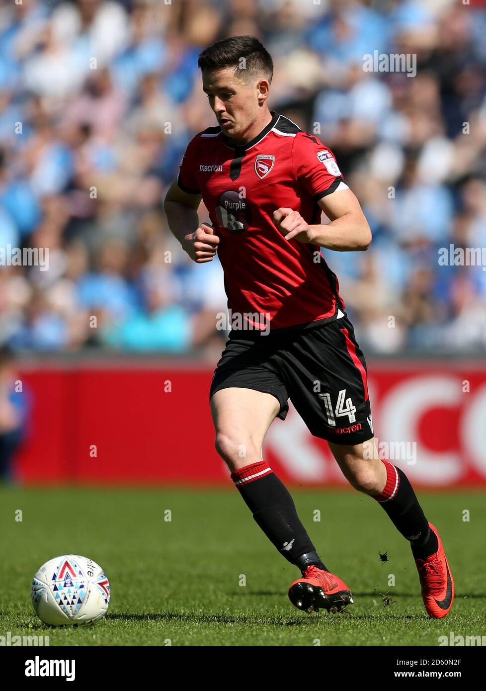 Morecambe's Luke Conlan Stock Photo - Alamy