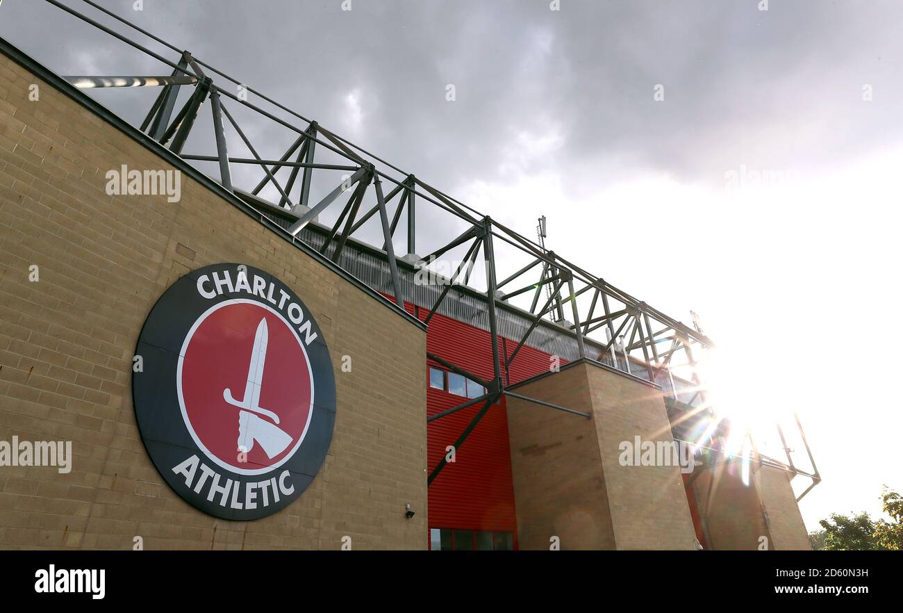 A general view of The Valley stadium Stock Photo - Alamy