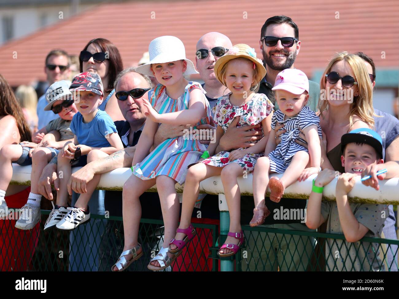 Racegoers during Kids Carnival Day at warwick Races Stock Photo - Alamy