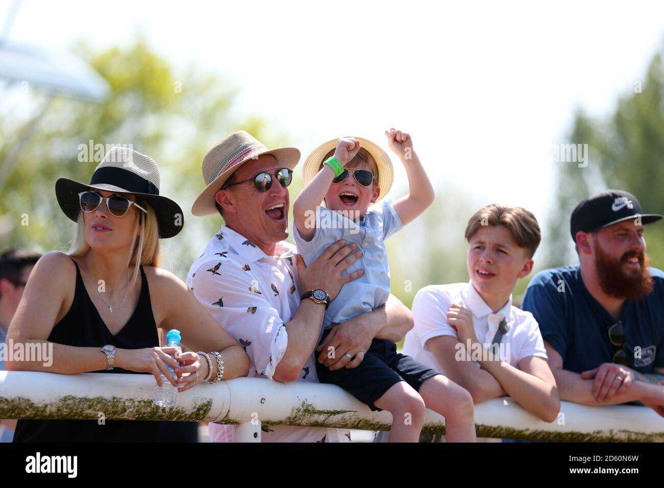 Racegoers during Kids Carnival Day at warwick Races Stock Photo - Alamy