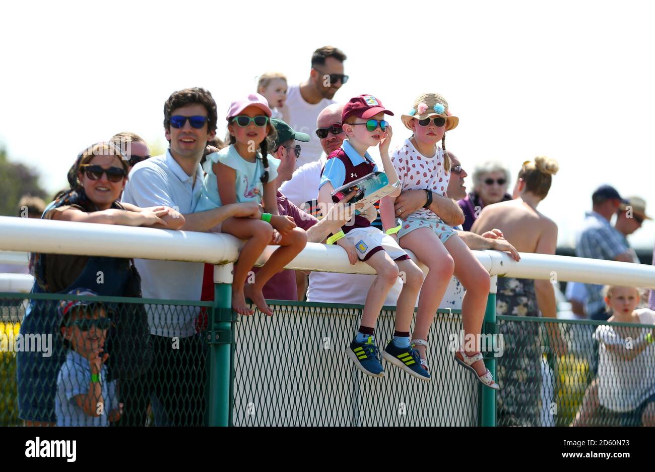 Racegoers during Kids Carnival Day at warwick Races Stock Photo - Alamy