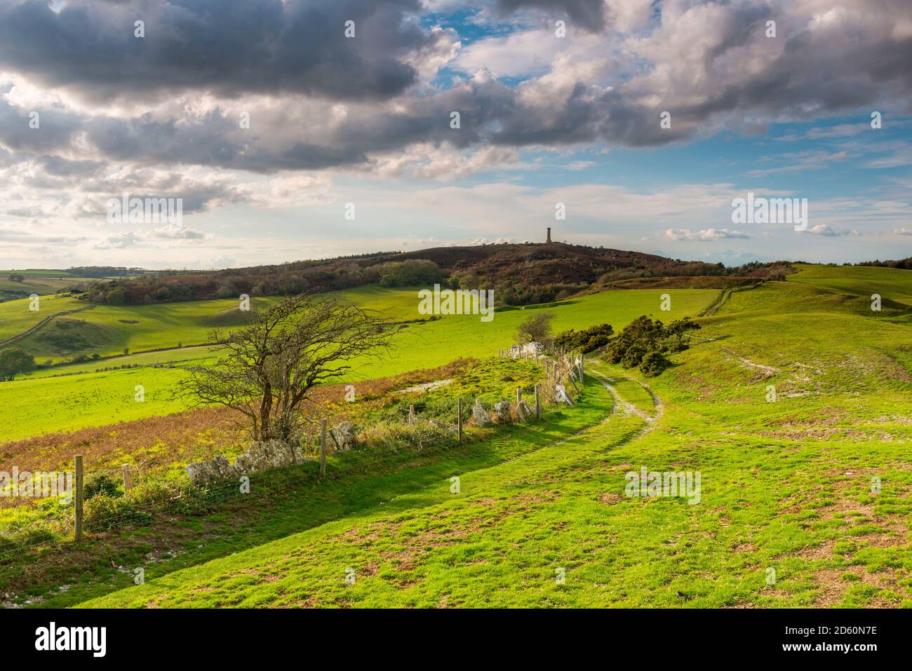Portesham, Dorset, UK. 14th October 2020. UK Weather. A autumnal view ...