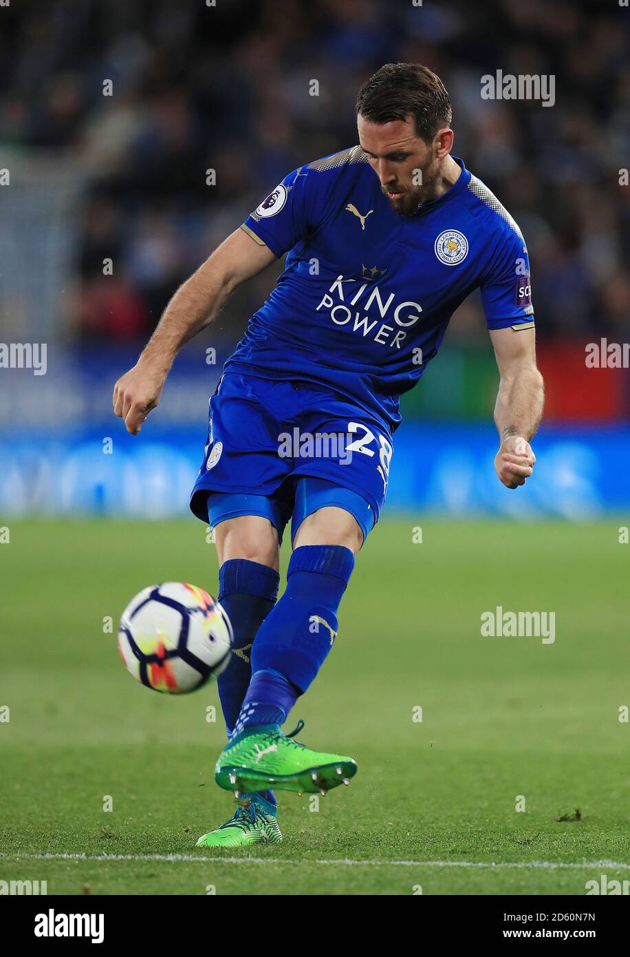Leicester City's Christian Fuchs Stock Photo - Alamy