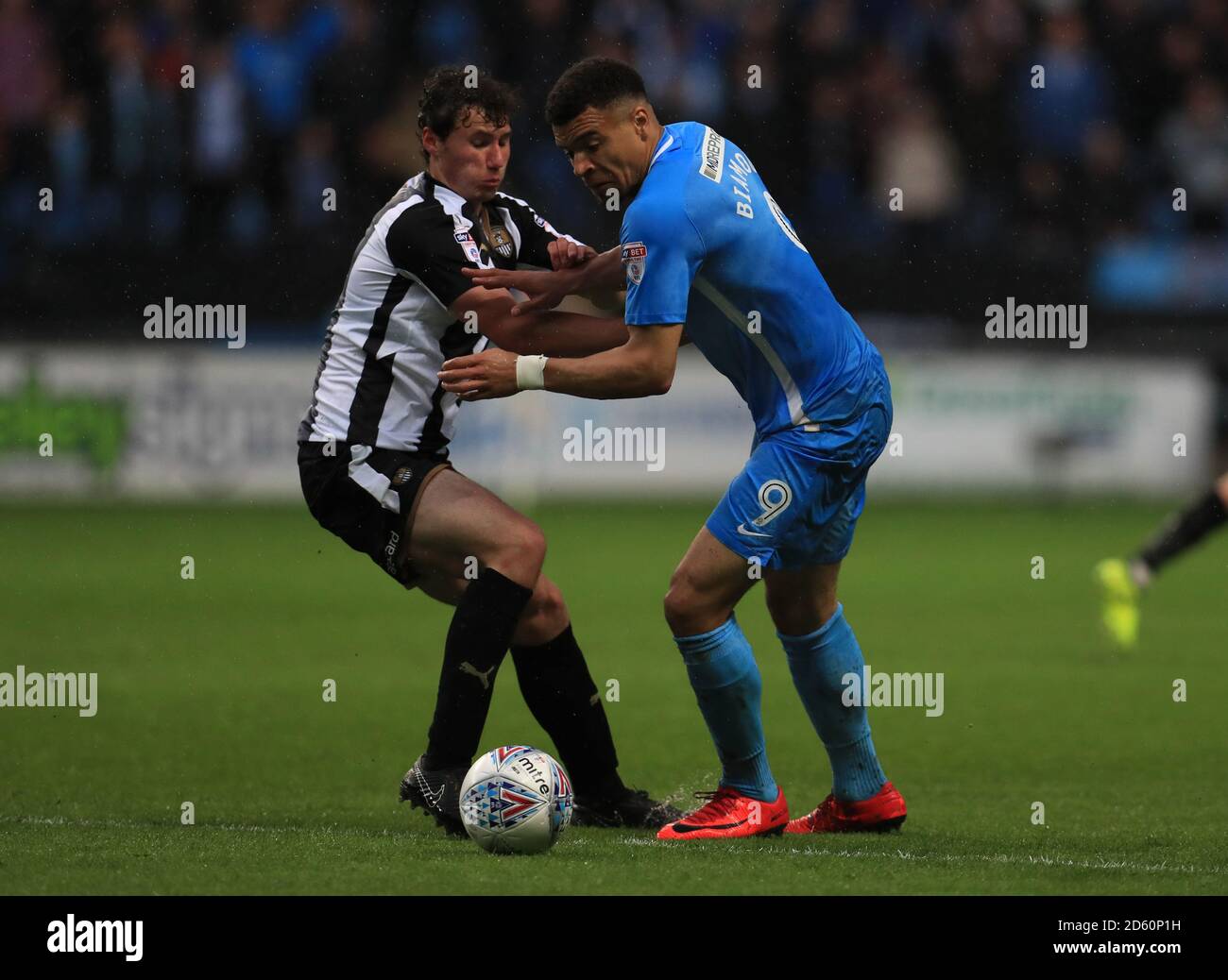 Coventry City's Max Biamou and Notts County's Matthew Virtue Stock ...