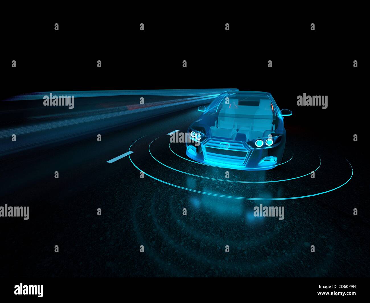 Autonomous Self Driving Vehicle, Driverless Car Stock Photo - Alamy